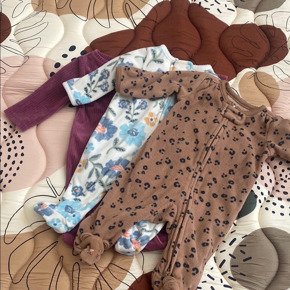 One Pieces | Baby Onesie Set In Floral And Animal Print | Poshmark